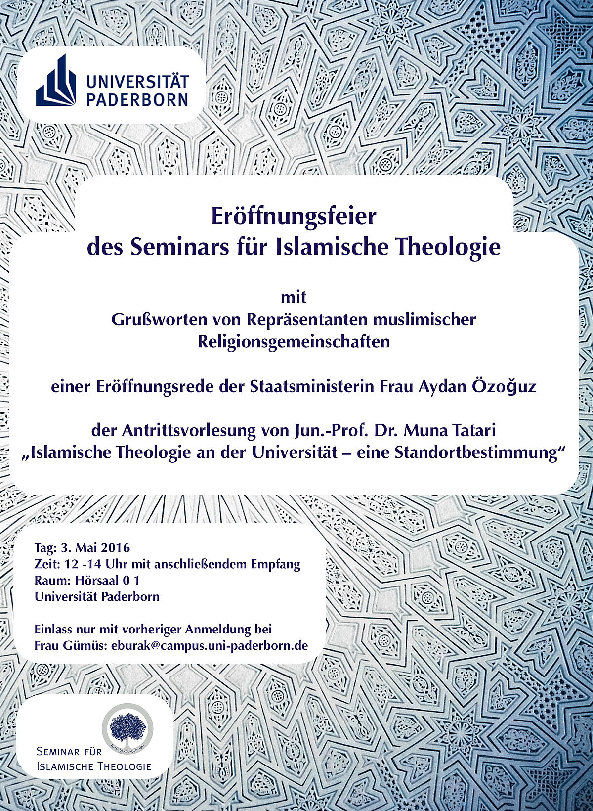 Eröffnungsfeier des Seminars für Islamische Theologie | Paderborner ...