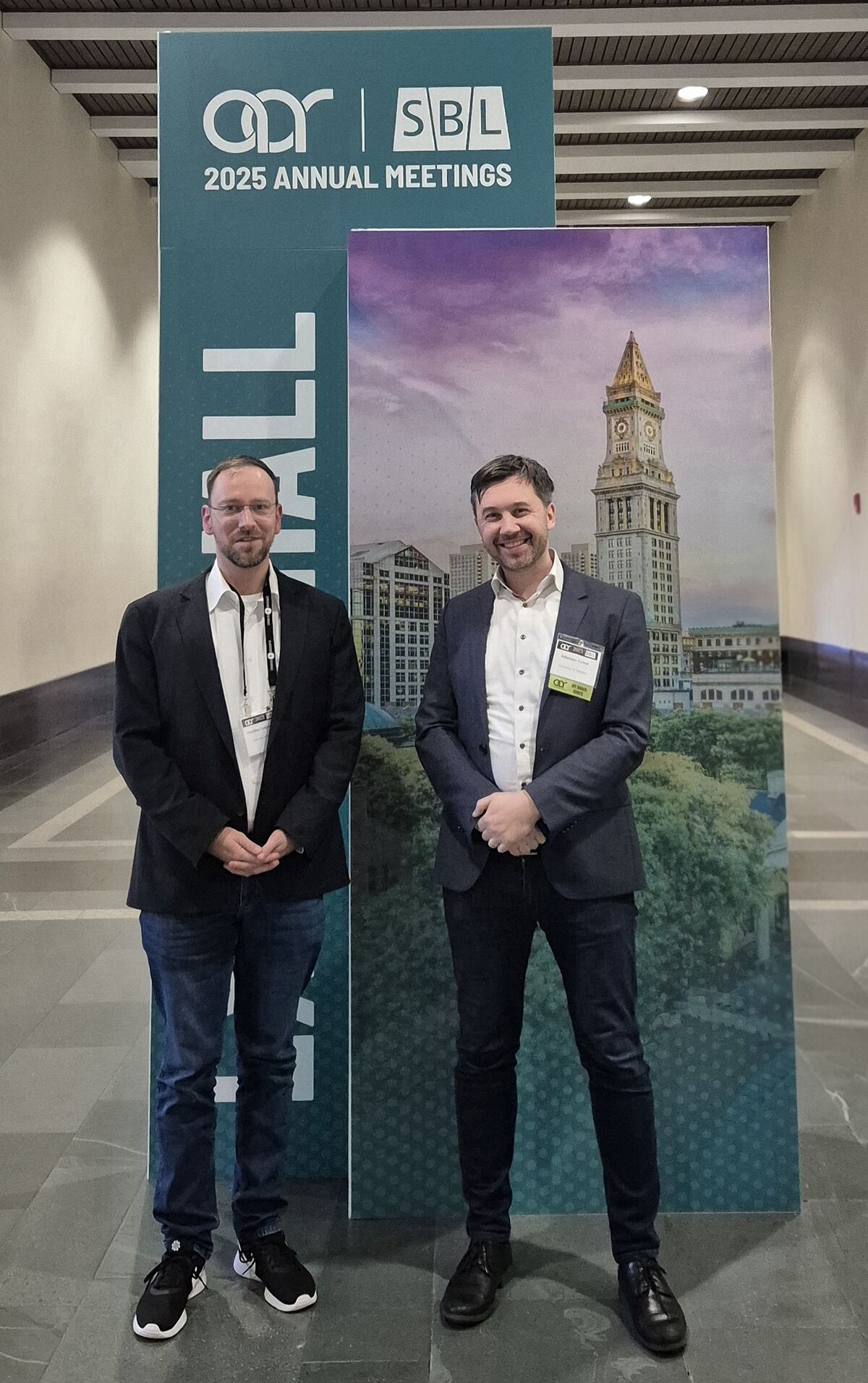 Grössl und Geigenfeind bei der AAR/SBL in Boston, MA